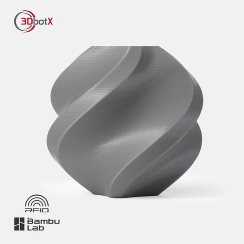 גליל פילמנט איכותי מתוצרת Bambu Lab מסוג PLA Tough בצבע כסף | 3DbotX