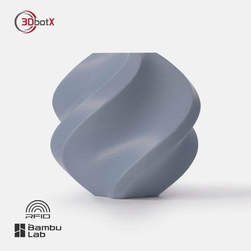 גליל פילמנט איכותי מתוצרת Bambu Lab מסוג PETG Basic בצבע אפור כחול | 3DbotX