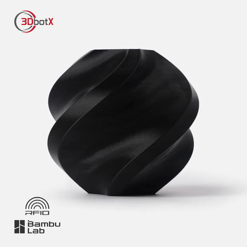 גליל פילמנט איכותי מתוצרת Bambu Lab מסוג PLA Tough בצבע שחור | 3DbotX