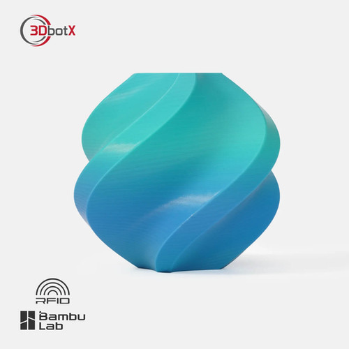 גליל פילמנט איכותי מתוצרת Bambu Lab מסוג PLA Gradient בצבע Ocean to Meadow | 3DbotX