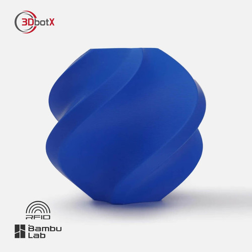 גליל פילמנט איכותי מתוצרת Bambu Lab מסוג PLA Basic בצבע כחול | 3DbotX