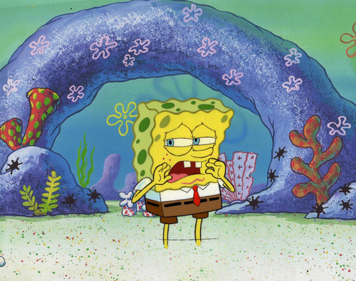HUGE !!! Spongebob Prod cel from "PAPER" ! #10171 | allpremiumanimation