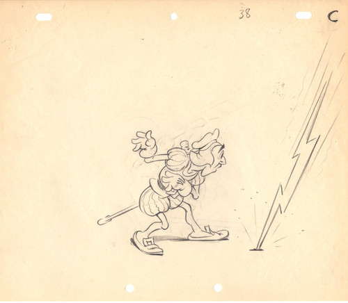 A10. Original TERRYTOONS Animation Drawing '38 | allpremiumanimation