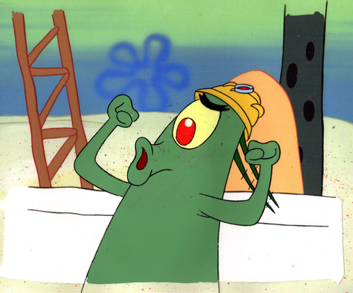 PLANKTON WORKING ! "WALKING SMALL" "THE VERY BEST" Prodn cel- #10444 ...
