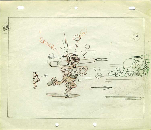 A9. Original TERRYTOONS Animation Drawing '38 | allpremiumanimation