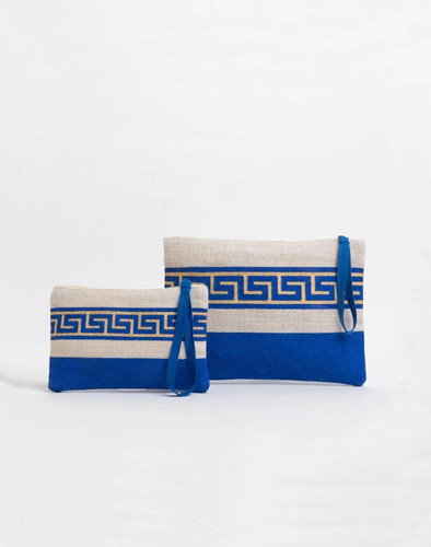 Handcrafted Greek Jute Bag -Phoebe Clutch | Mythos and Muse