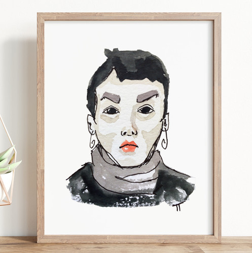 Zeichnung ESKIMA Kunstdruck | Tomke Taube Art & Il