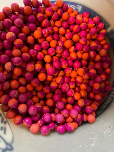 .43 CALIBER Pepper Balls 10X Pepper rounds Military Grade Wax Shell 11 ...