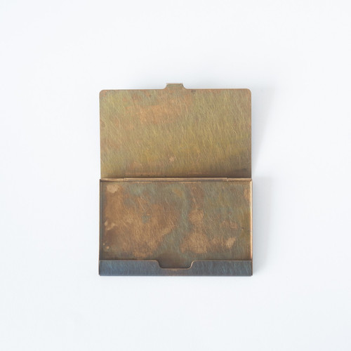 Brass Card Case Rust "Sabi" | à la maison