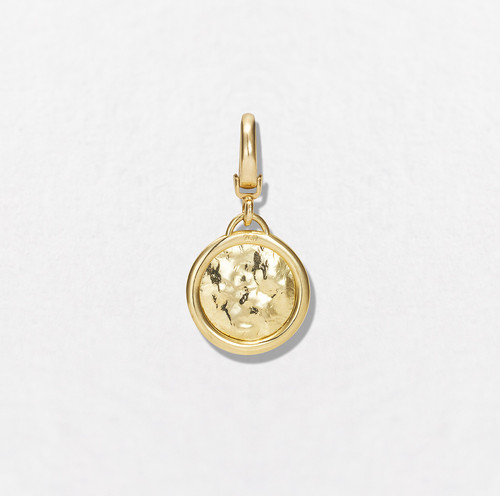 Gold Sun Disc Small Pendant | Isabella Roux