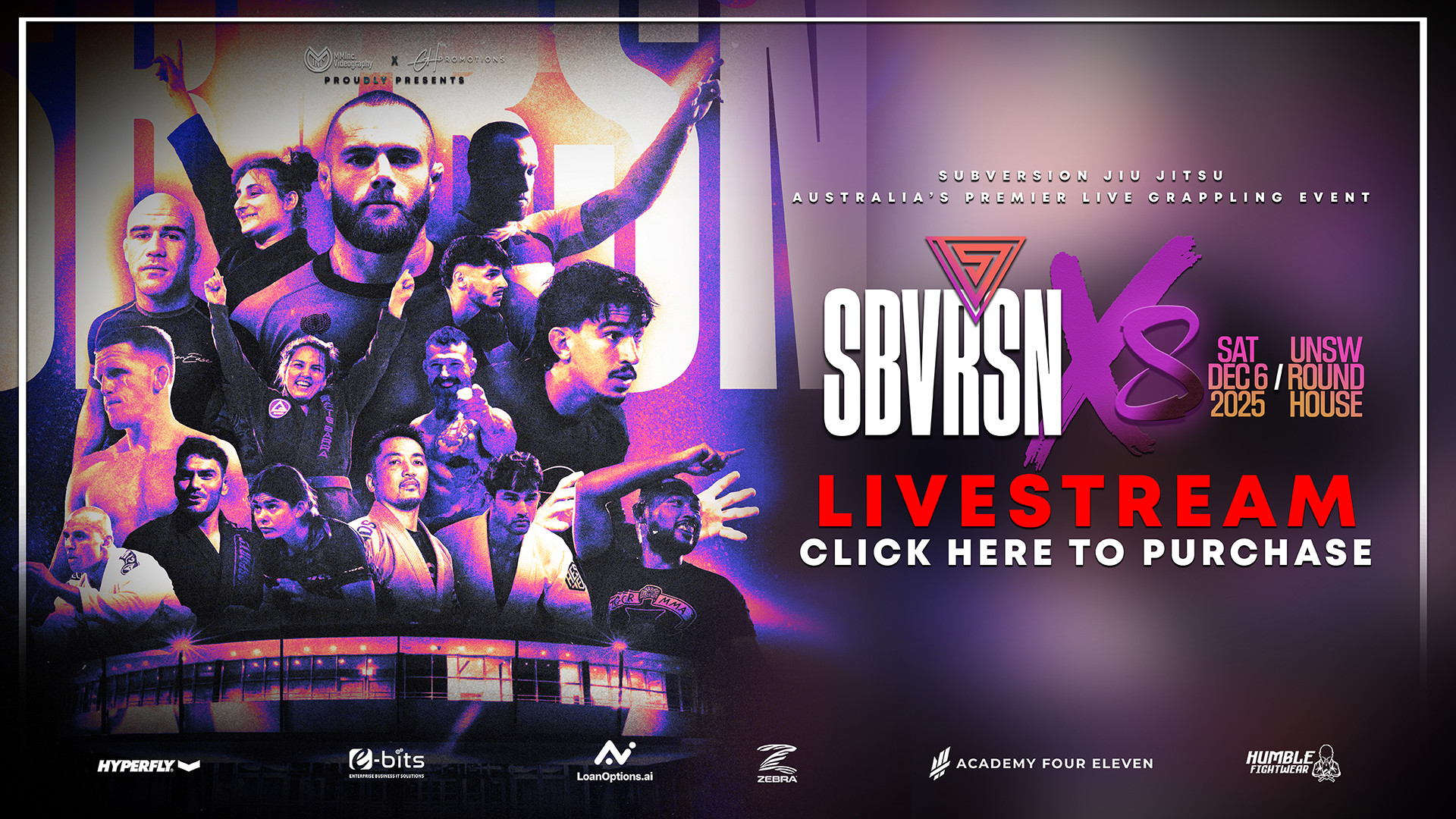 Subversion Jiu Jitsu - Event Livestream Help Page