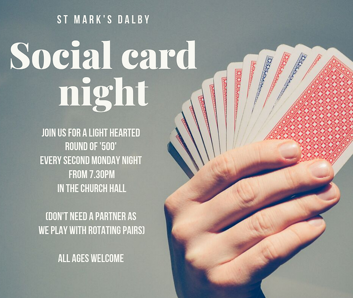 Card Night | St Mark's Dalby