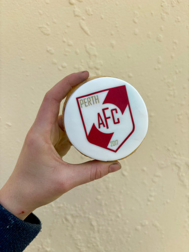 Logo sugar cookies | Cake shop in Perth