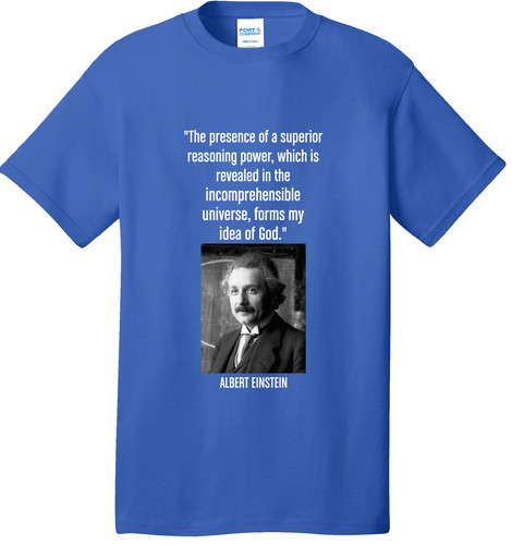 Deism t-shirt Albert Einstein | WorldUnionofDeists