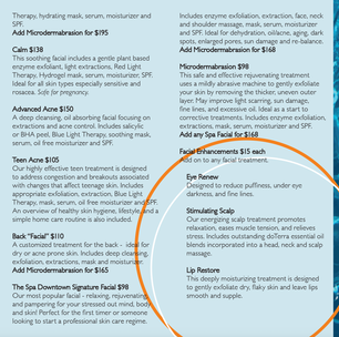 SPA MENU | The Spa Downtown