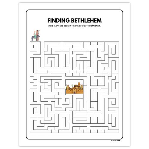 Bethlehem Maze | GO YE KIDS