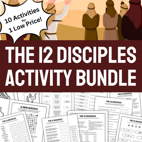 The 12 Disciples Activity Bundle | GO YE KIDS