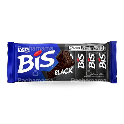 Bis Black Chocolate Wafer Cookies 100g – 16 Units | Pachamama Latino Store
