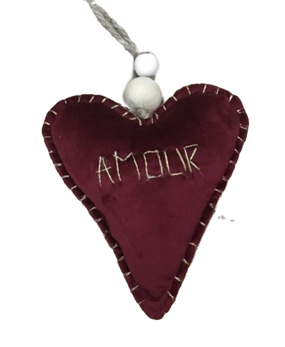 Handmade Embroidered Pillow "Amour" - ready to ship | Our Home Our Castle