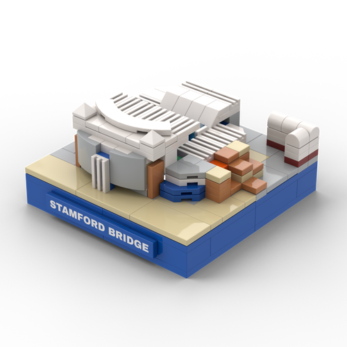 Stamford Bridge Chelsea Lego Stadium - Miniature by Bricks in a Bag