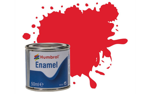 AQ0019 Enamel Paint: 19 - Bright Red - Gloss - (50ml) | Grand Models
