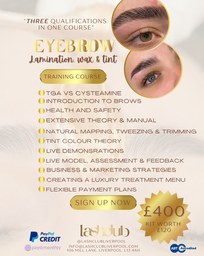 Eyebrow Lamination Wax & Tint | Lash Club Liverpool