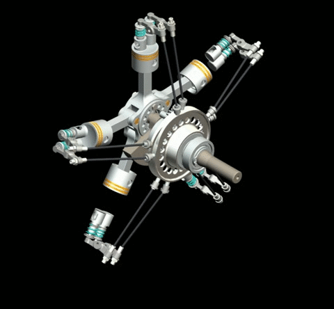 Radial Engine Animation