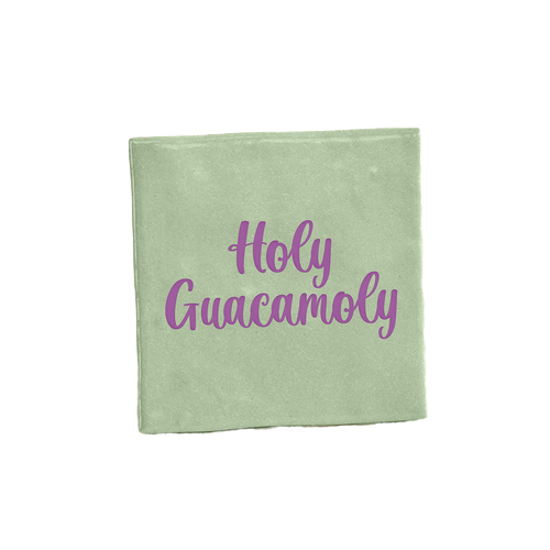 Tegeltje – Holy Guacamoly | Lichtgroen | 10x10cm | Mooois in Veere