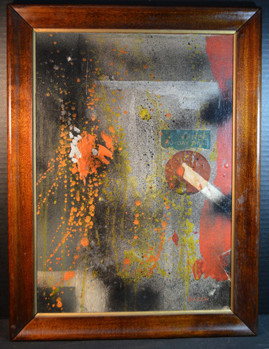 Lee Gatch Mid Century Abstract Collage Painting | mysite