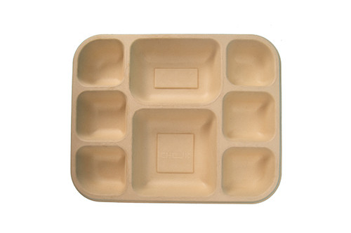 Chuk | Eco Food Container | Meal Tray | 8 CP | Pack of 500 | Horeca Stop