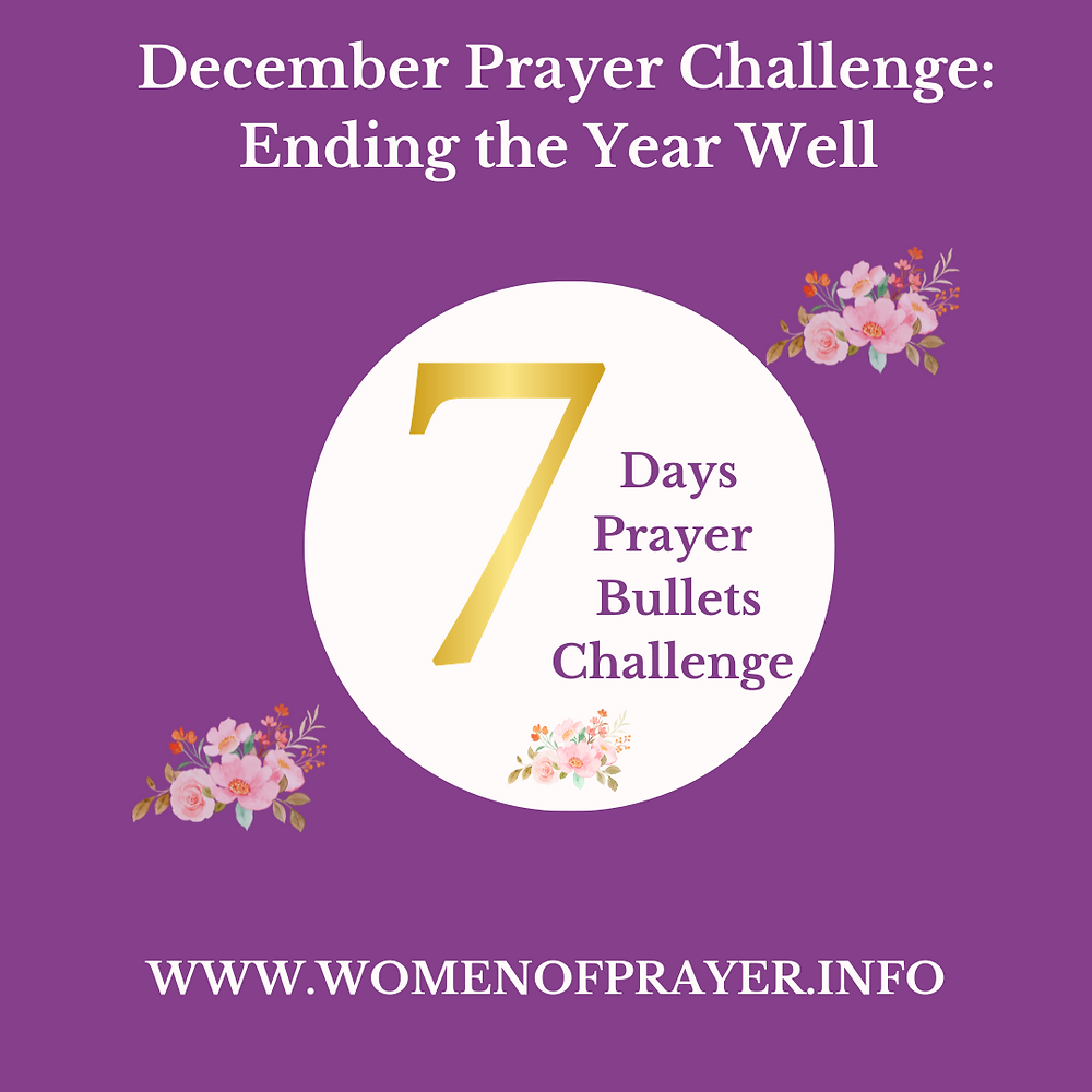 December Prayer Challenge: Ending the Year Well