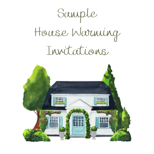 Sample House Warming Invitation | School Dayz