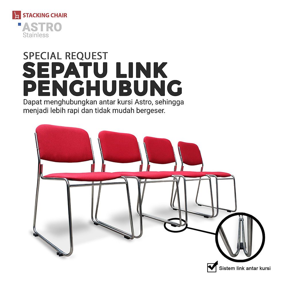 Kursi Susun Stainless | Multimo Furniture