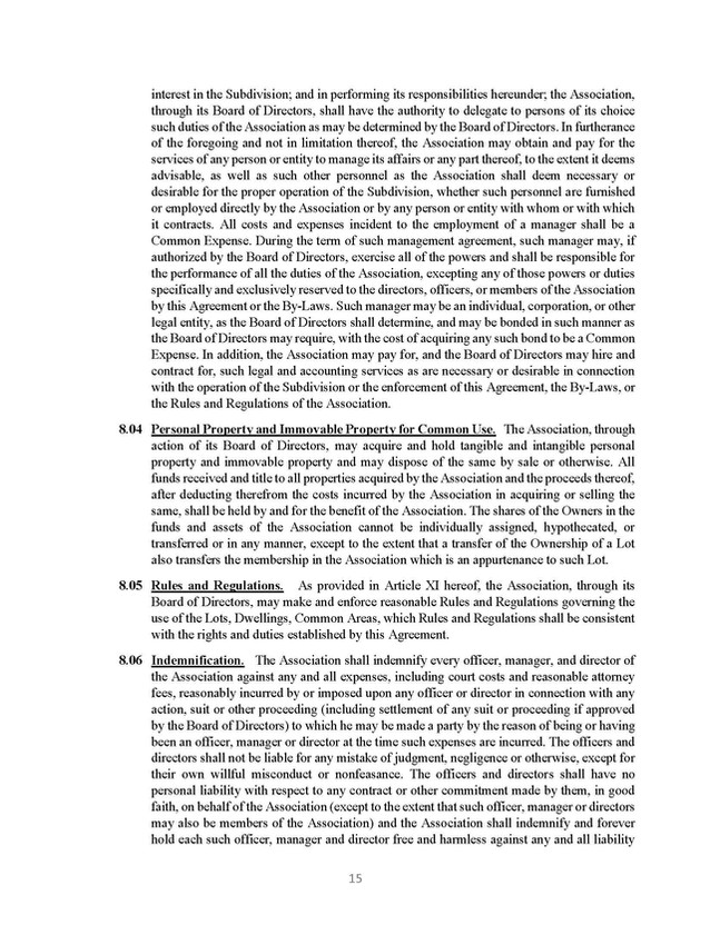 H.O.A. RESTRICTIONS | Mysite