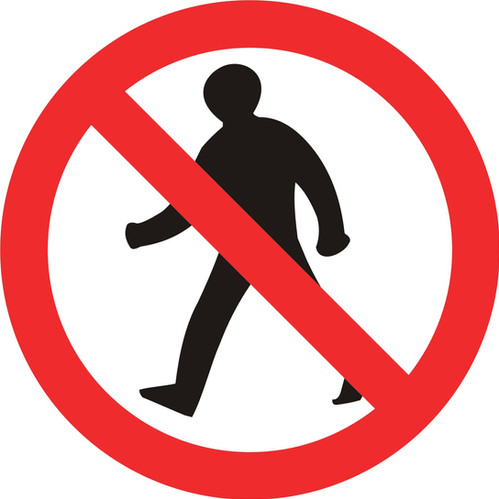 No Crossing Sign | safetysigncentre