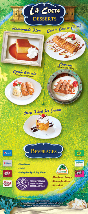 Menu | La Costa Mariscos