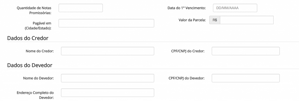 Como preencher uma Nota Promissória? MODELO