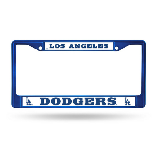 Los Angeles Dodgers Blue/White Metal License Plate Frame | The Sports Forum