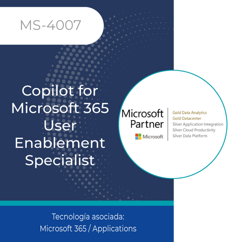 MS-4007 | Copilot for Microsoft 365 User Enablement Specialist | Netec