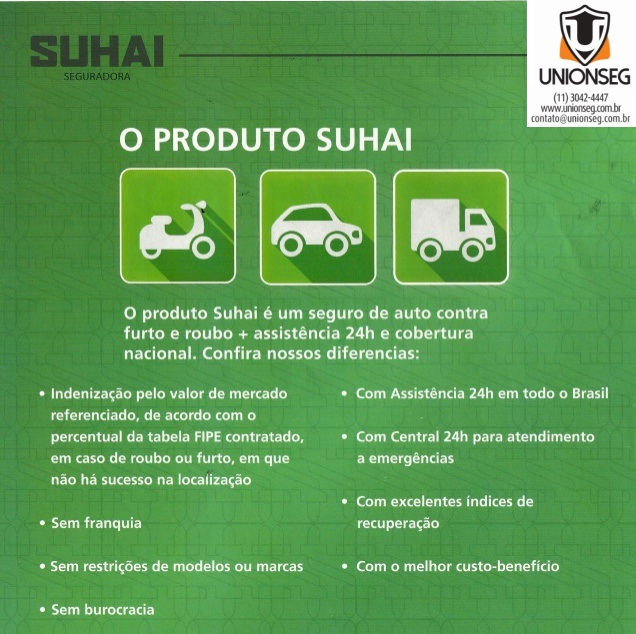 Suhai Seguro para Motocicletas | Unionseg Corretora de Seguros