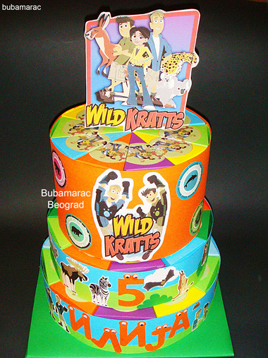 Wild Kratts torta od kartona - Bubamarac Beograd