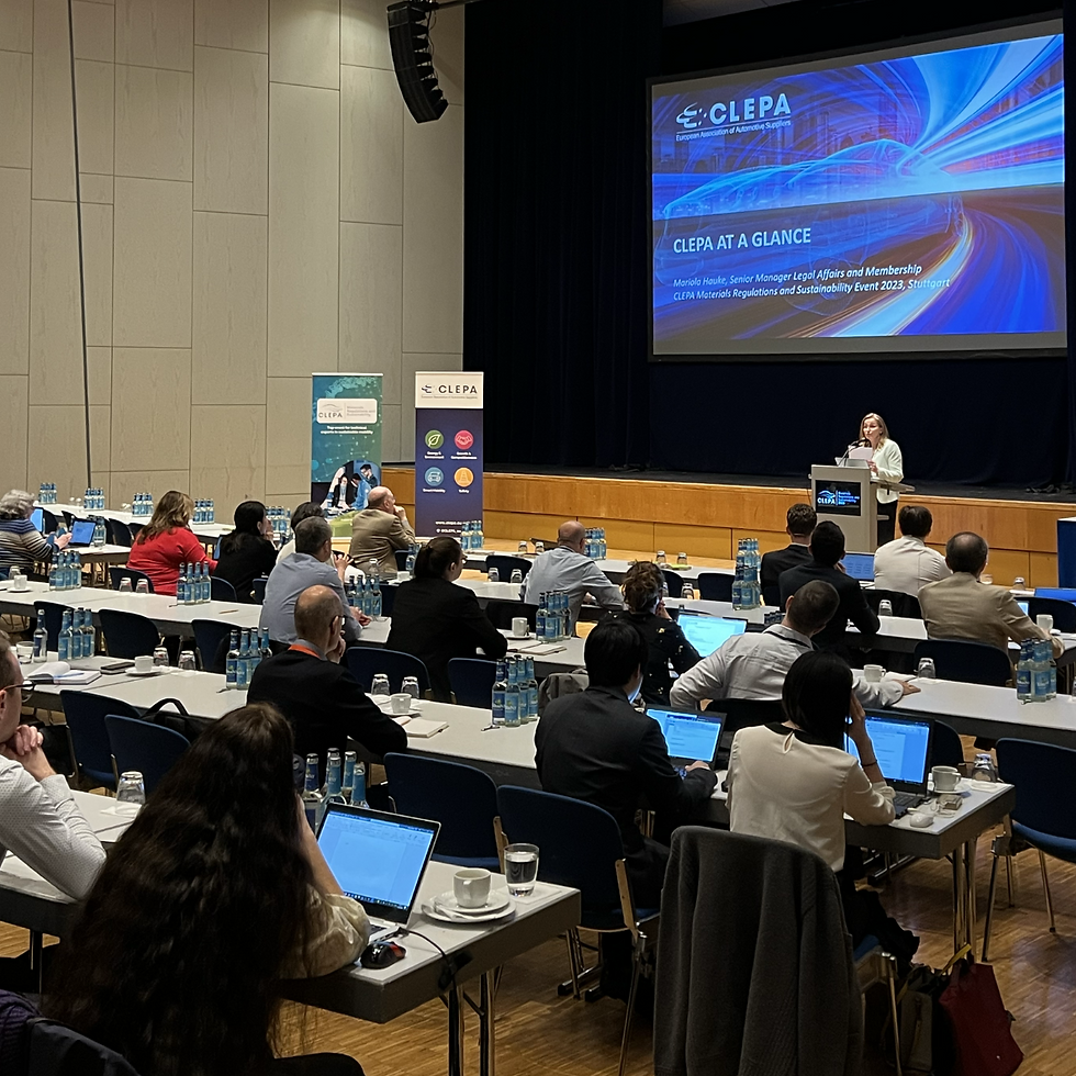 CLEPA Materials Regulations and Sustainability Event 2023