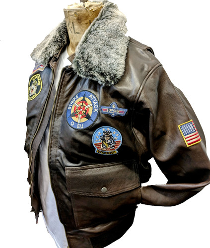 TOP GUN STYLE Bomber Jacket made with 100% vintage lambskin | cactus ...