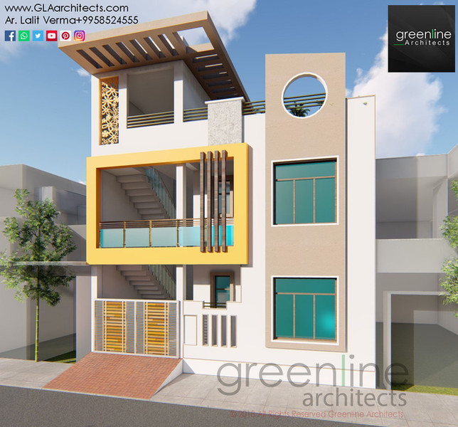30X40 Feet House Design | greenline architects | GLA