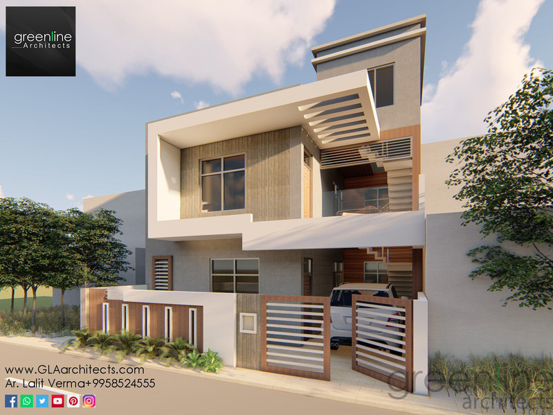 30X60 Feet House deisgn | greenline architects | GLA