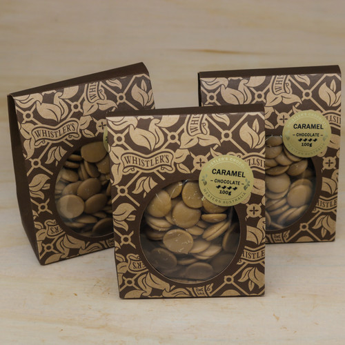 Caramel Chocolate Buds 100g | Whistler's Chocolate