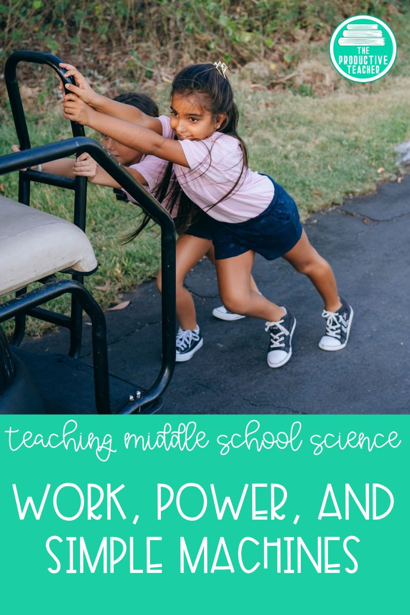 Work, Power, and Simple Machines for Middle School Science