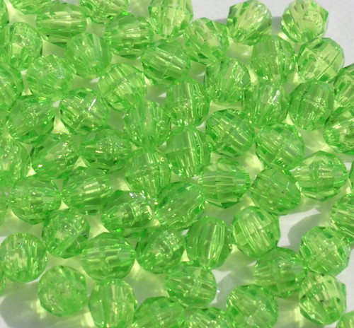 #12 - Transparent Lime 8mm Faceted Beads | Shop Boleks