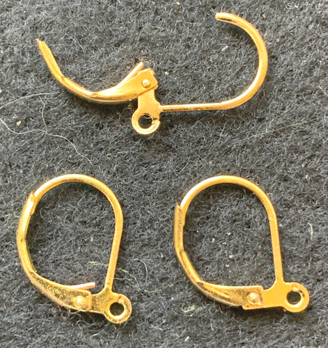 Gold Lever Back Ear Wires | Shop Boleks