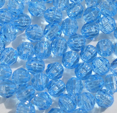 #19 - Transparent Light Blue 12mm Faceted Beads | Shop Boleks